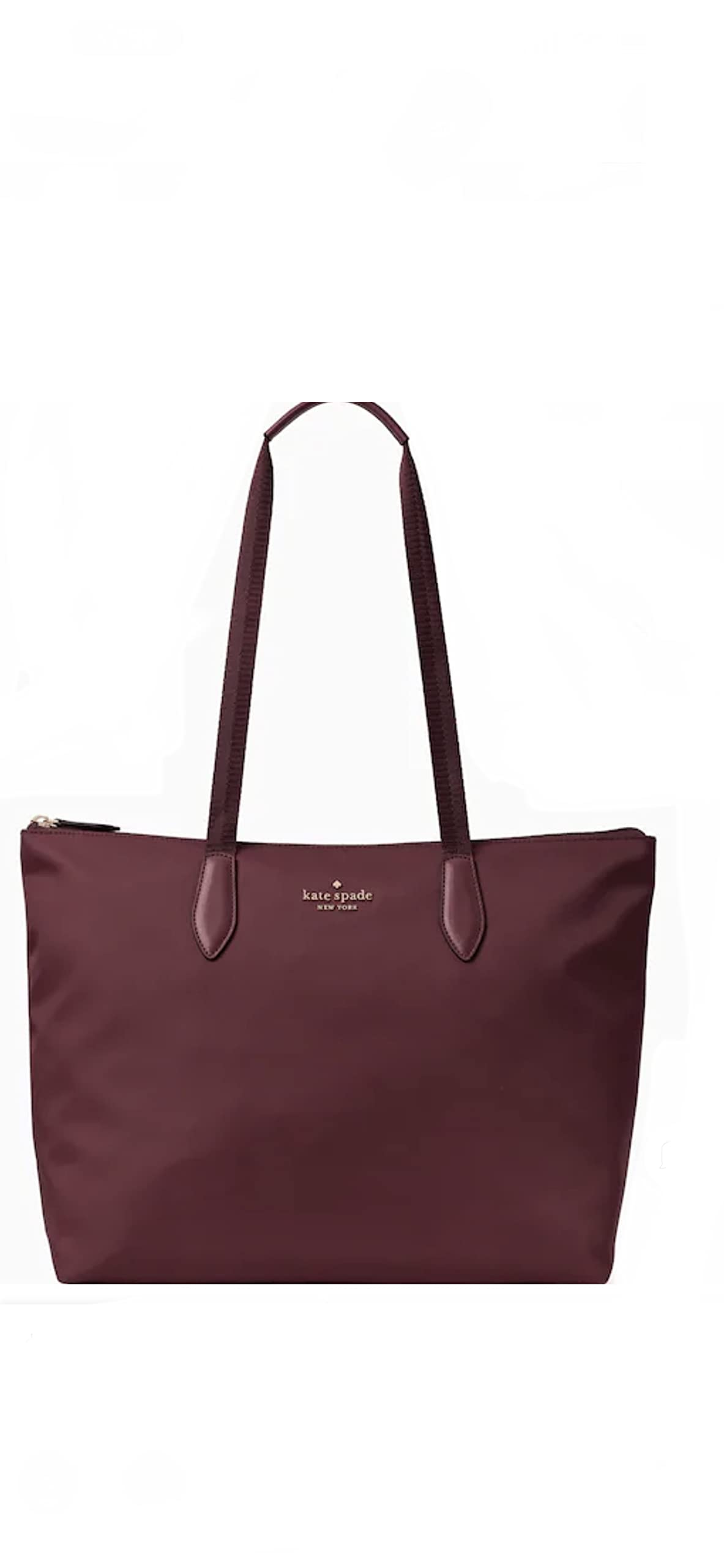 Kate Spade New York Mel Packable Nylon Tote (Deep berry)