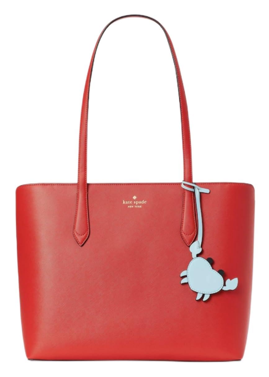 Kate Spade New York Marlee Shoulder Tote, Heirloom Tomato/Lt Blue Crab
