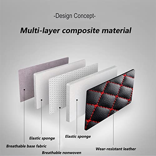 SMANNI Leather Universal auto seat Covers for DS All Models DS DS3 DS4S DS5 DS4 DS6 car Styling car Accessories auto Cushion (Color : Black White 1)