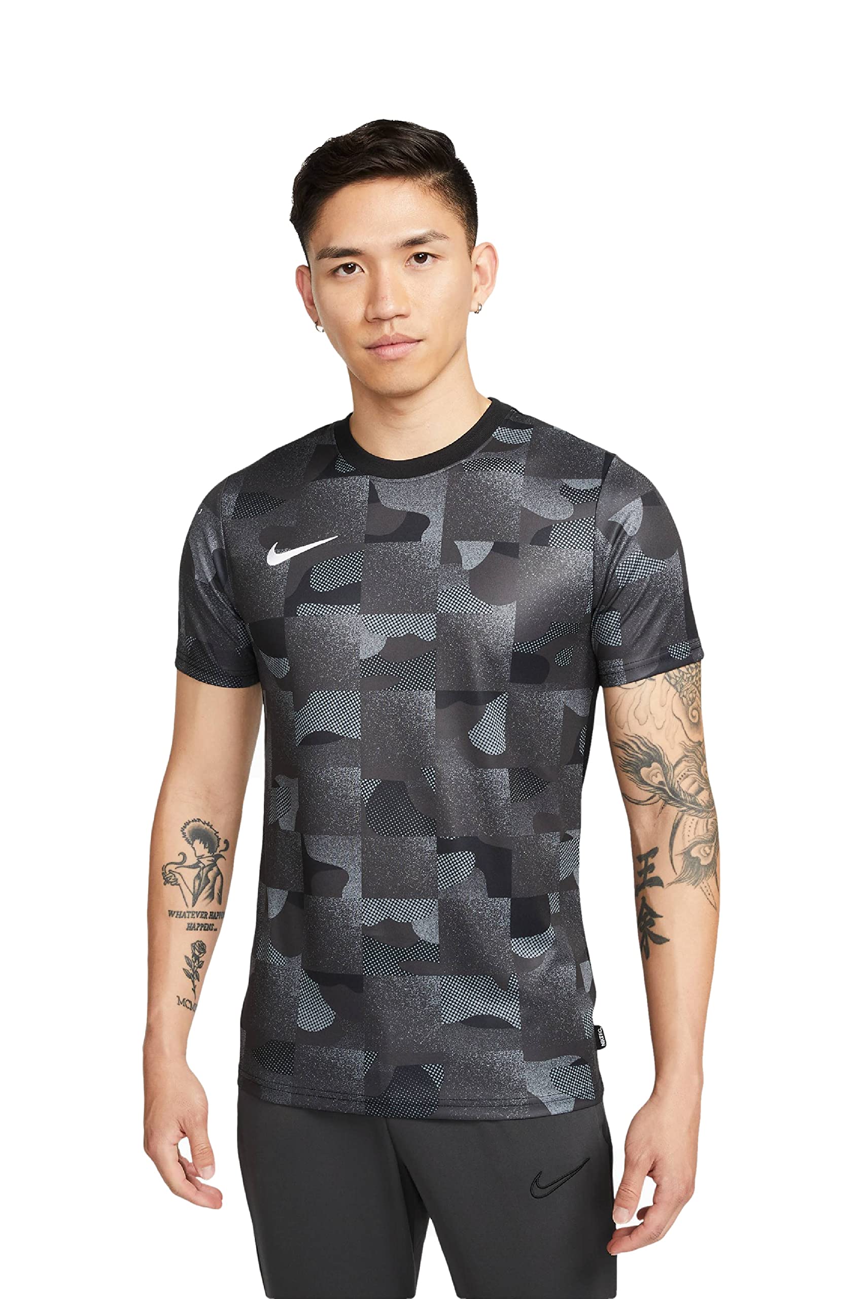Nike F.C. Dri-FIT Men's Soccer Top Shirt Short Sleeved (Extra Large) Black Grey