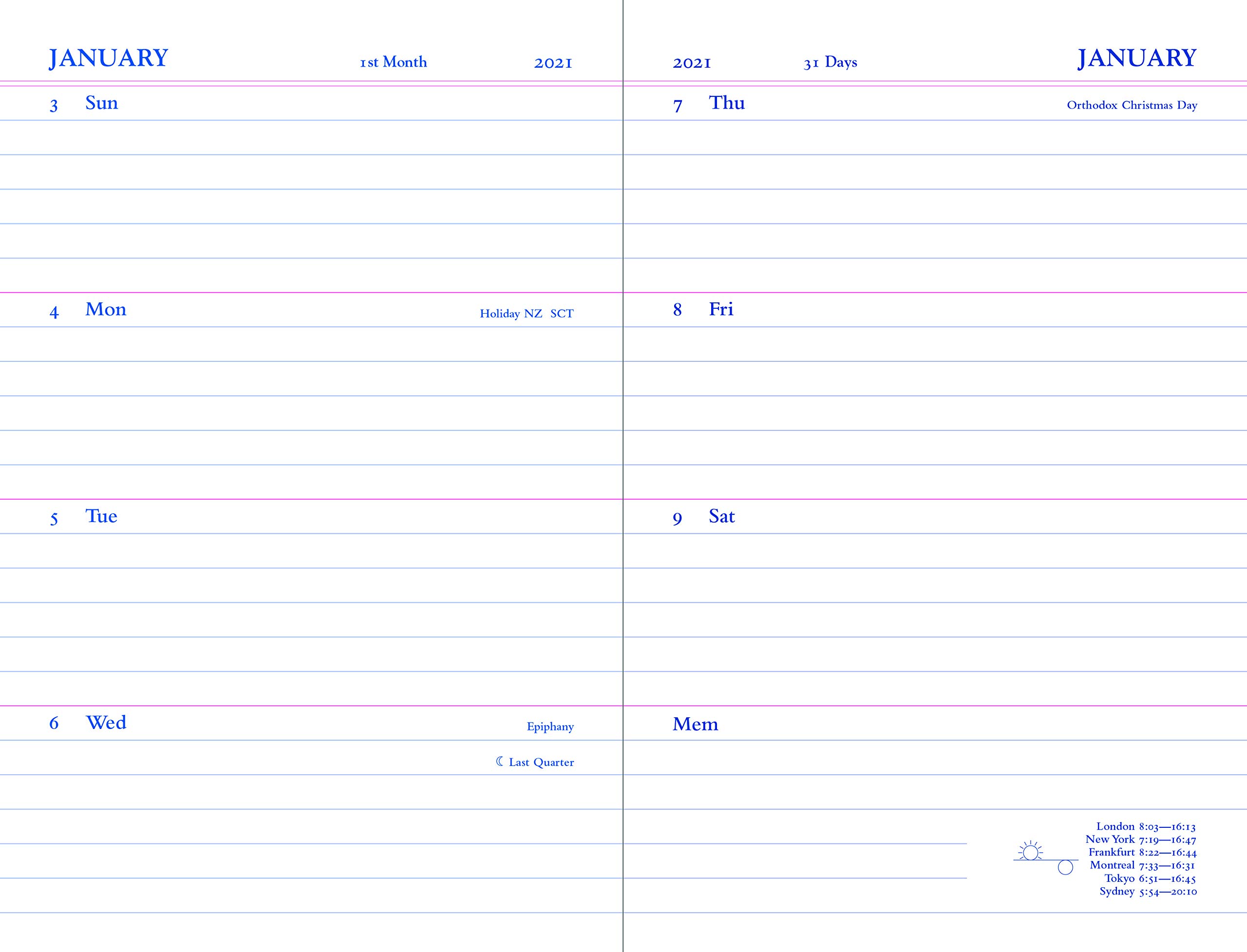 Letts Icon Book size week to view 2021 diary - red