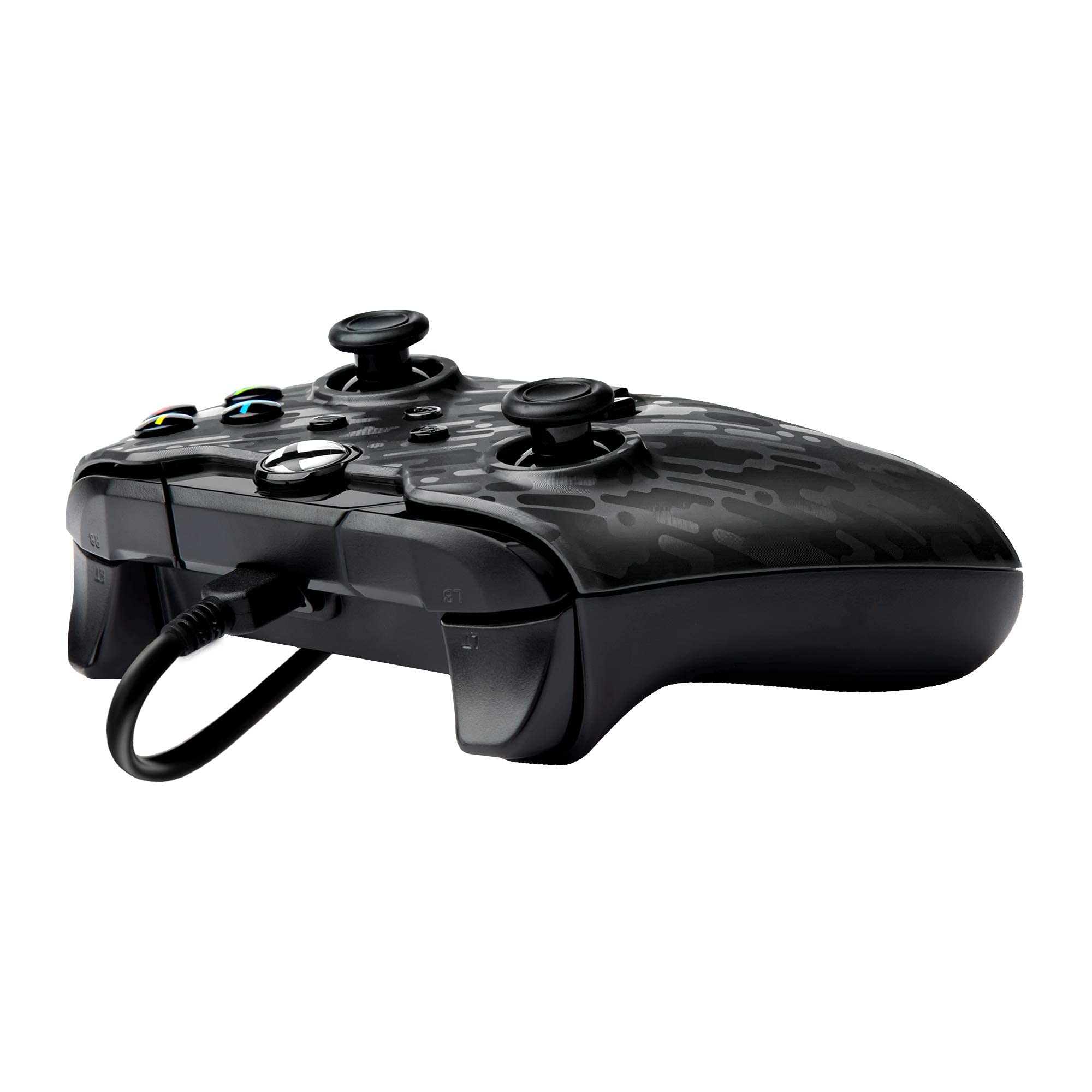 PDP Gaming Wired Controller: Phantom Black - Xbox Series X|S, Xbox One, PC - Summer 2021 Model (Renewed)