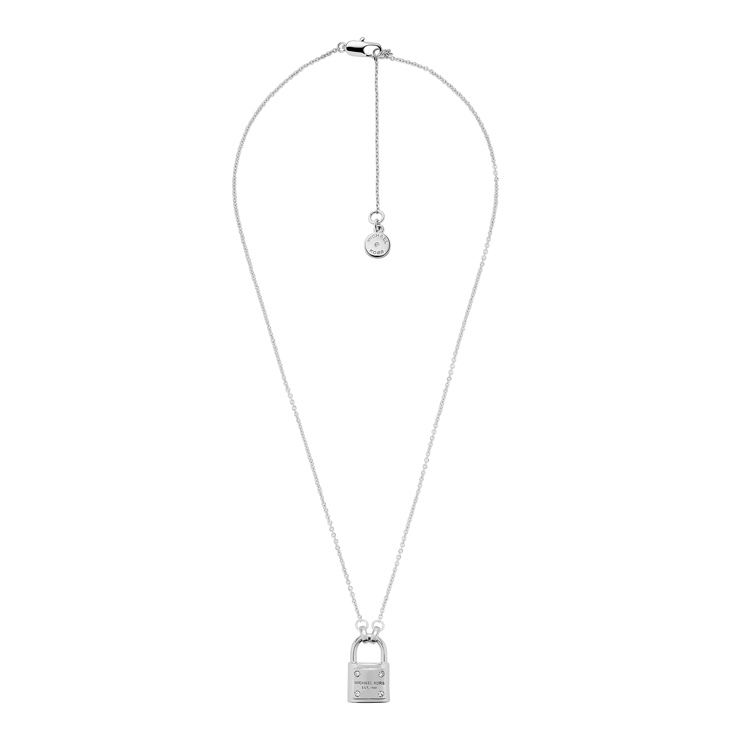 Michael Kors Women's Silver Brass Pendant Necklace (Model: MKJ7759040)