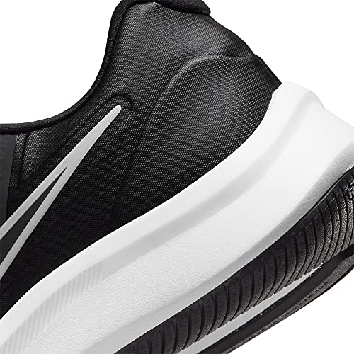 NIKE Girl's Running Shoes, Black Grey Dark Smoke White, 37.5 EU
