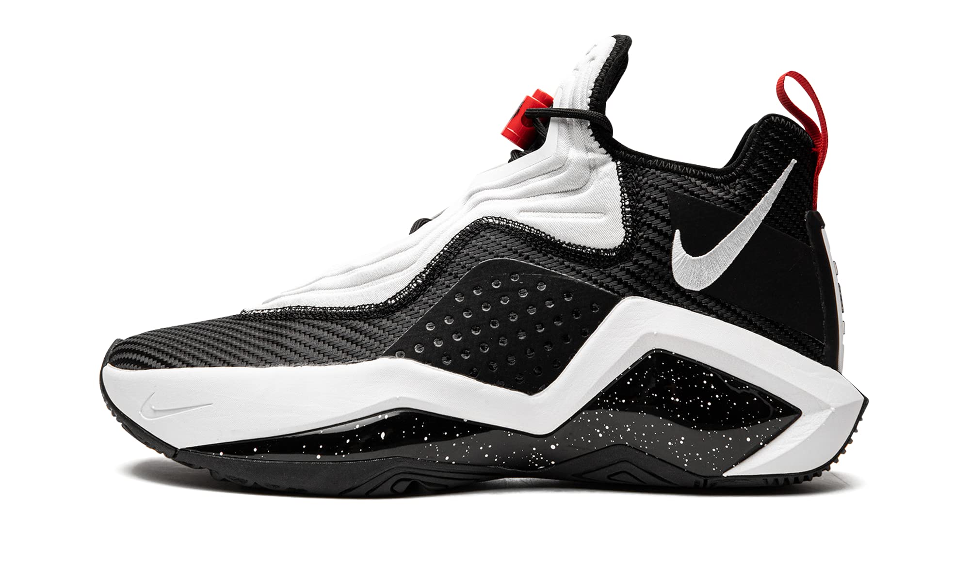 Nike Mens Lebron Soldier XIV 14 Basketball Shoes (Black-White-University Red, 11, Numeric_11)