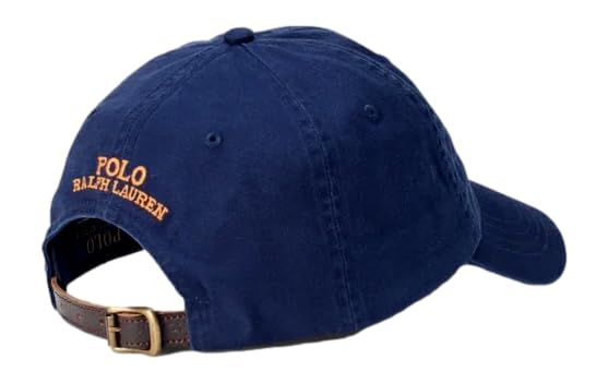 POLO RALPH LAUREN Men's Polo Bear Chino Baseball Cap Hat (Varsity Bear,Nvay, One Size