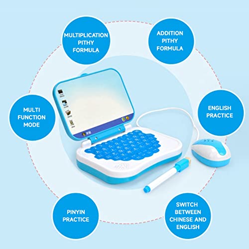 Smart Talking Computer for Kids,Laptop Toy for Kids,Children's Early Education And Learning Computer Chinese And English Reading Machine