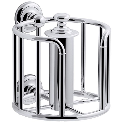 KOHLER K-72576-CP Artifacts Toilet tissue carriage, Polished Chrome