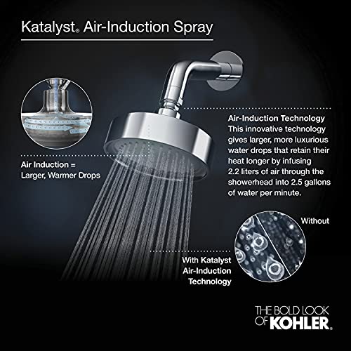 KOHLER K-TS396-4-2BZ Devonshire(R) Rite-Temp(R) Shower Valve Trim with Lever Handle and 2.5 gpm showerhead, 1, Oil-Rubbed Bronze
