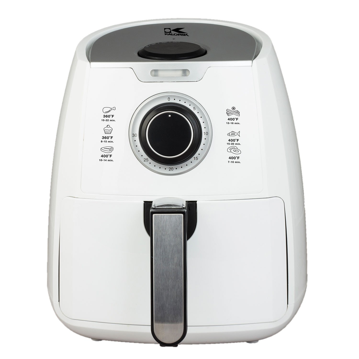 Kalorik Smart Air Fryer, FT 42139 W, Healthy Cooking Dual Layer Rack, White