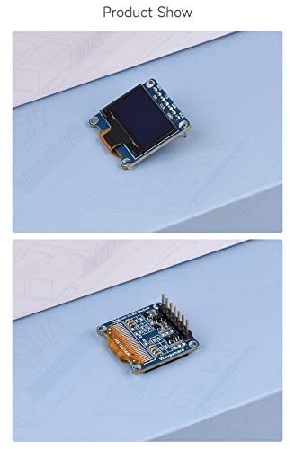 waveshare 0.96inch OLED Display Module, 128×64 Resolution, SPI / I2C Communication, White Version