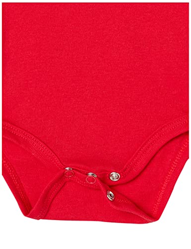 Tommy Hilfiger baby girls 4 Pack Bodysuit and Toddler Layette Set, Red/Heather/White, 6 9M US
