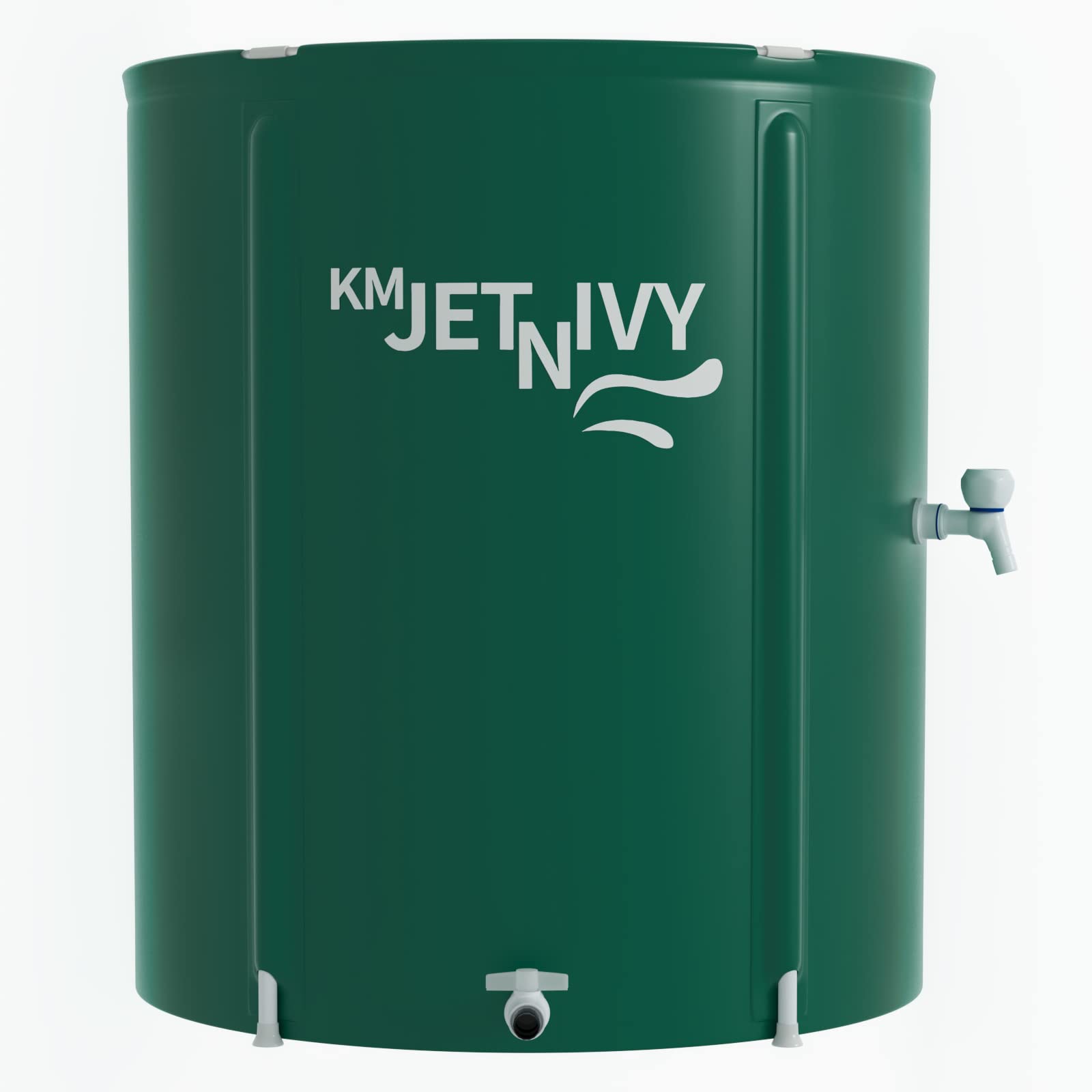 KMJETNIVY Rain Barrel Upgrade Anti-Collapse Collapsible Rainwater Collection System,Portable Water Storage Tank,Garden Water Catcher(Green,100G