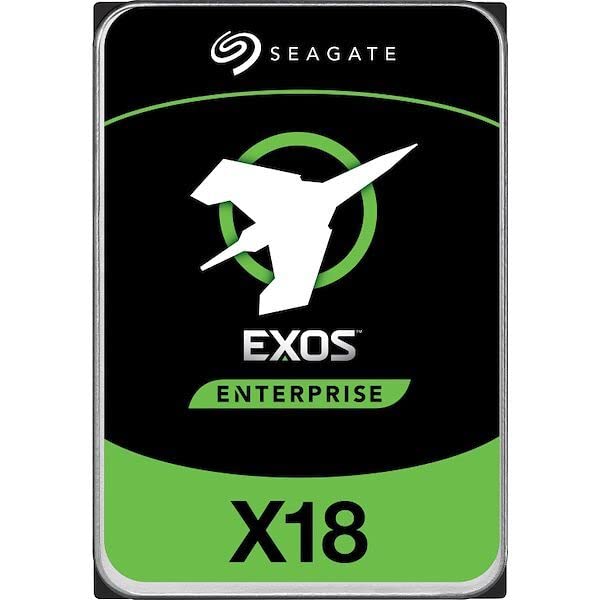 Seagate Exos X18 ST16000NM005J 16 TB Hard Drive - Internal - SAS (12Gb/s SAS) - Video Surveillance System, Storage System Device Supported - 7200rpm