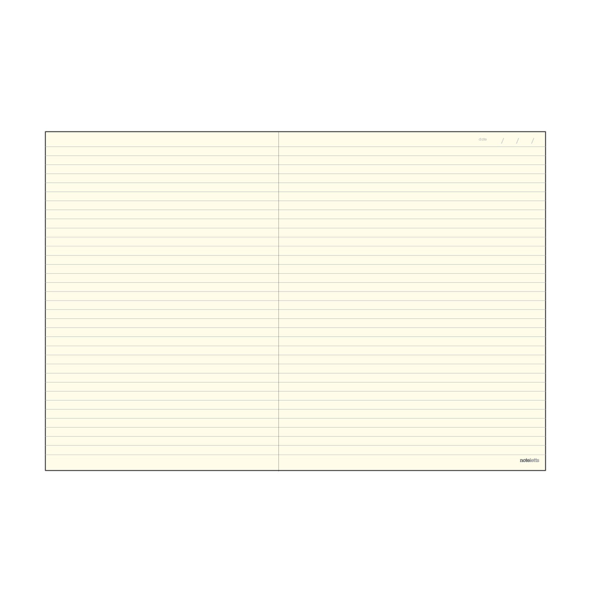Letts Noteletts Universal Notebook, Medium, Ruled, Green, 6.5 x 4.375 Inches, 192 Pages (LEN6RGN)