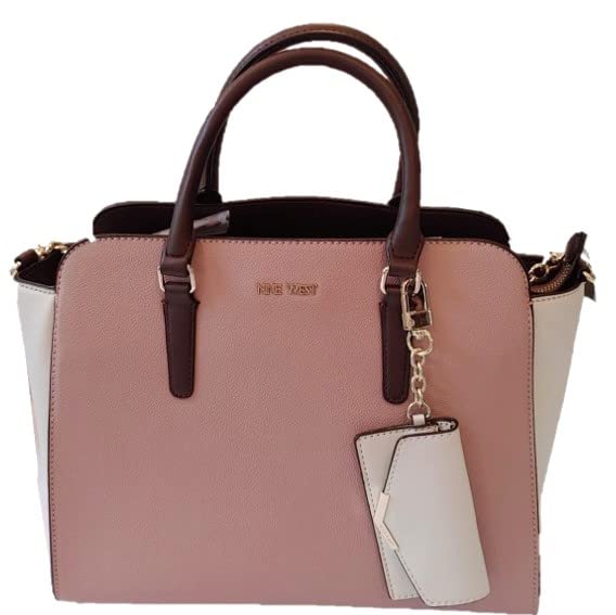 Nine West Duval Satchel With Dual Top Handles And Crossbody Strap (Dusk Multi)