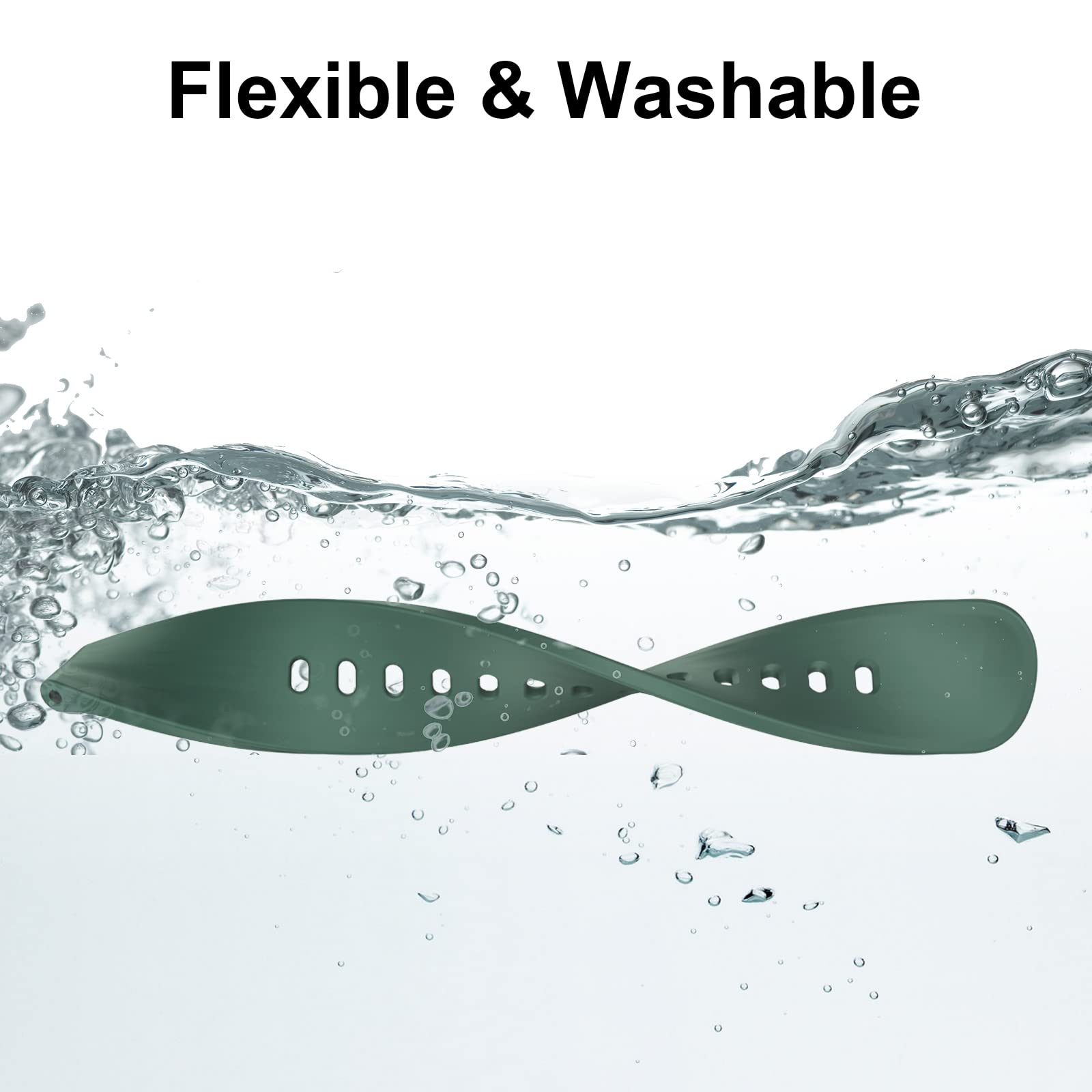 woednx Smart Watch Band,20mm Replacement Straps Band for Smart Watch, soft skin-friendly silicone quick release, smart watch wristband(Pink+Green)