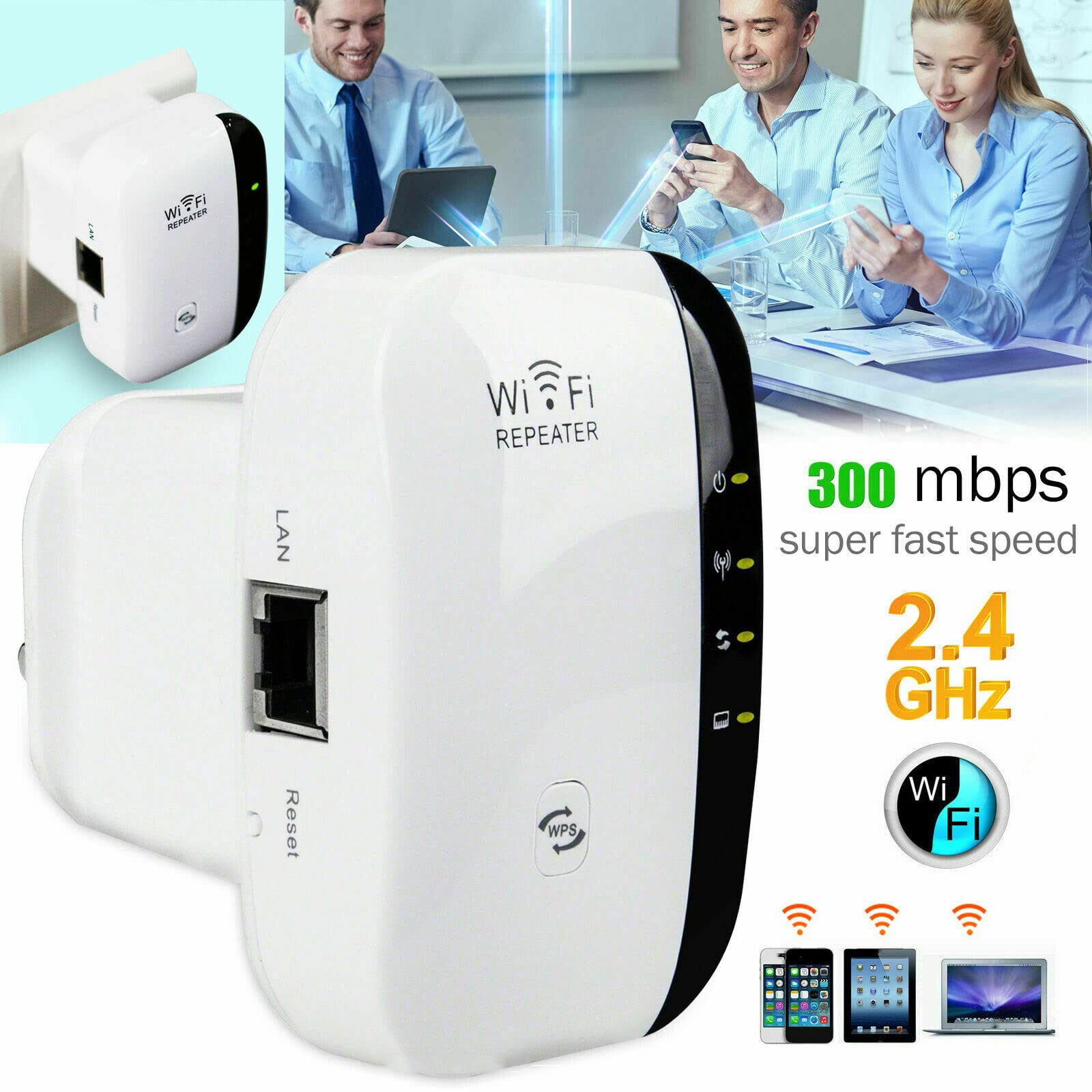 WiFi Extender, 2022 WiFi Extenders Signal Booster for Home Office Outdoor, Wireless Internet Repeater Up to 3000sq.ft, Portable WiFi Range Extender, Long Range Amplifier with Alexa
