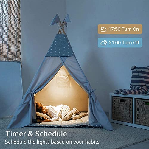 Peteme Alexa Smart Light Bulbs, RGB Color Changing WiFi Smart Bulbs That Work with Alexa, Siri, Echo, Google Home (No Hub Required), E26 A19 7W (2 Pack)
