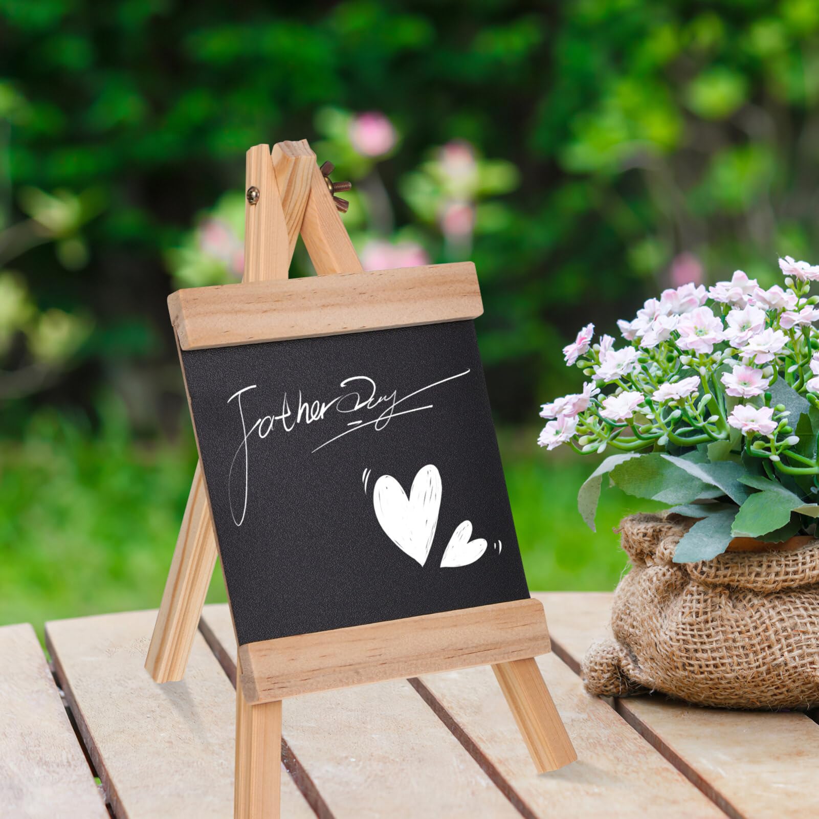 MAGICLULU Kitchen Chalkboard Coffee Shop Decor Wooden Blackboard Reusable Chalkboard Mini Chalkboard Signs for Home Decor Dessert Table Sign Chalk Board Signs Desktop The Sign Ornaments