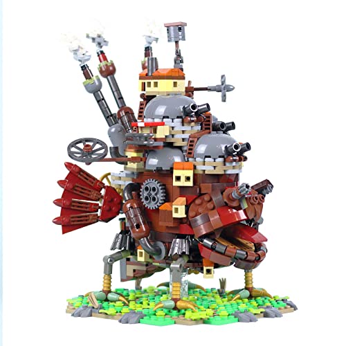 RuiyiF 1245PCS+ Medieval Flying Castle Building Blocks MOC Set Toys Animated Movies