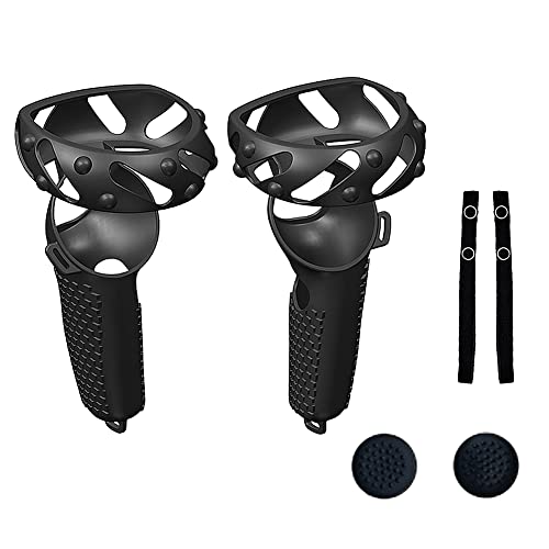 Rummyluck VR Controller Grip Cover Compatible with PICO NEO 3 VR Controller, Silicone Sleeve Anti-Slip Case with Straps & Rocker Caps