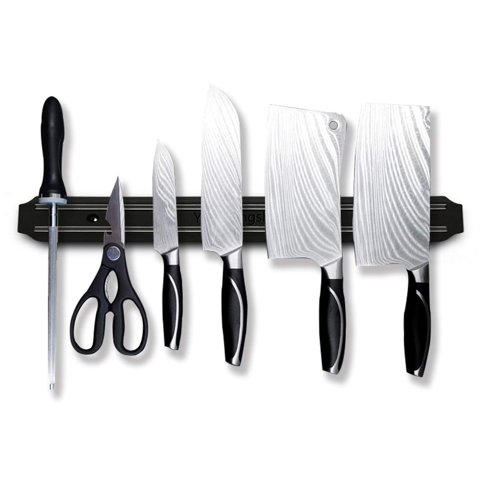 Magnetic Knife Strips,Magnetic Knife Holder Magnetic Bar for knives Tools, Knife Rack, Knife Strip, Kitchen Utensil Holder, Tool Holder, Multipurpose Magnetic Knife Rack 1 pack