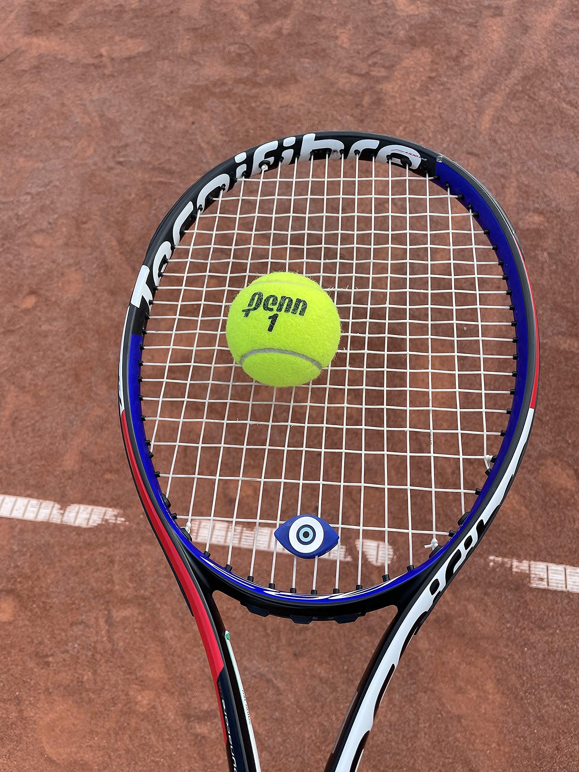 Luckyones Evil Eye, Lucky Eye Vibration DAMPENER/Shock Absorber - Set of 2 - Tennis OR Badminton. Great Gift!
