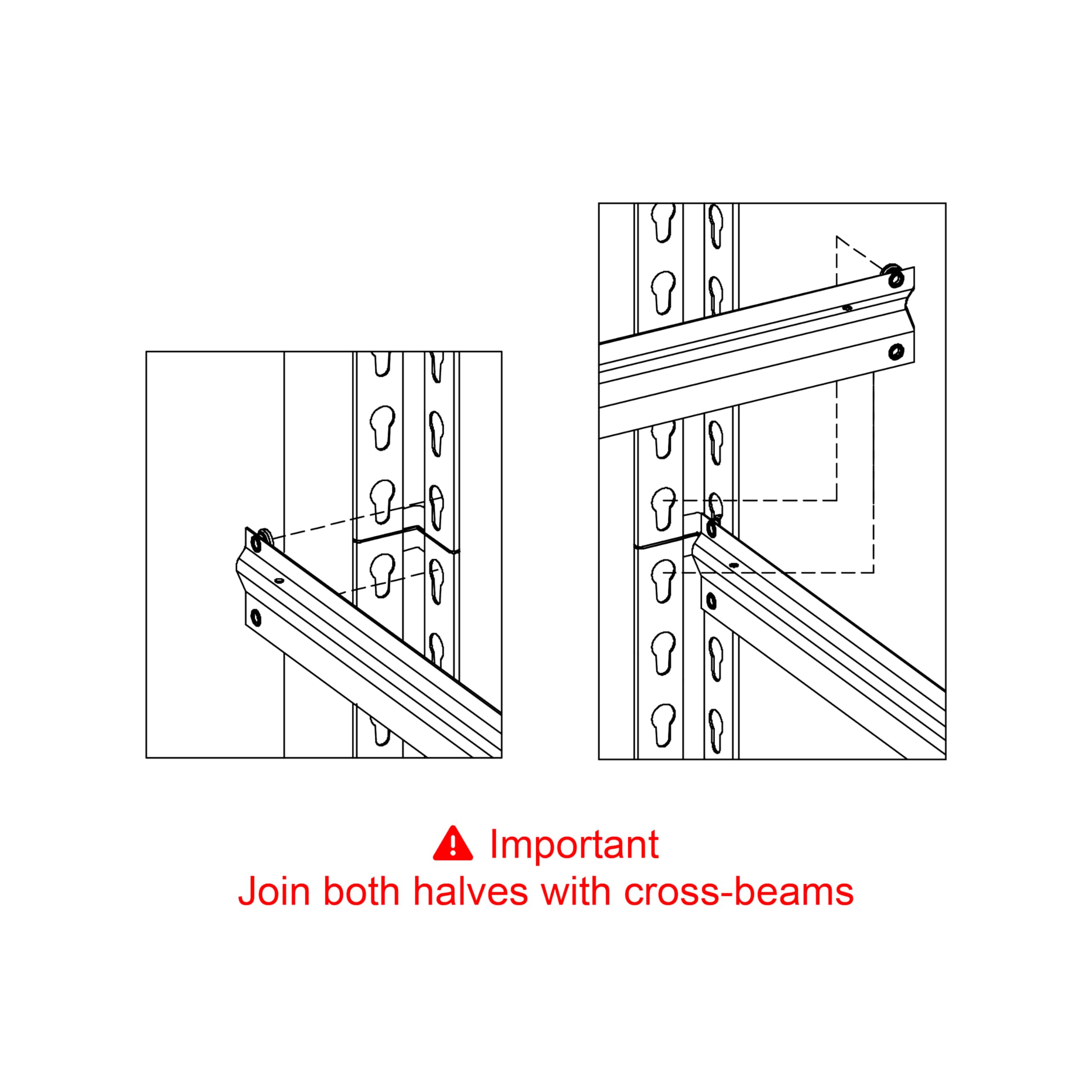 Whalen Post Insert for Costco and SAMS Club 5-Shelf Heavy Duty Steel Shelving Unit, Corner Connectors for Building and Alignment