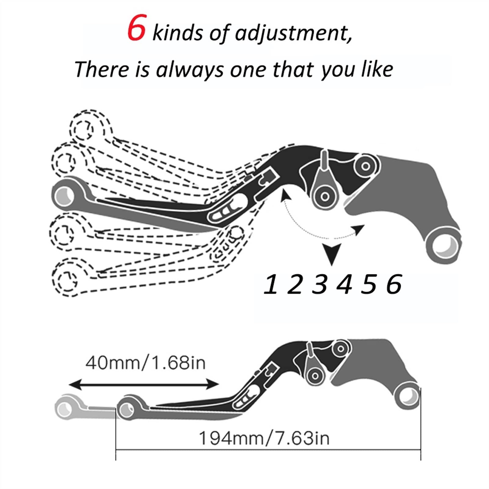 Motorcycle Accessories Adjustable Brakes Clutch Levers Handle for Aprilia RS660 TUONO660 RS Tuono 660 2020 2021 (Color : 24)