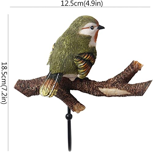 WNESY Wall-Mounted Coat Rack Bird Decoration Hook Modern European-Style Living Room Wall Coat Rack Room Creative Coat Hook Wall-Mounted Coat Hook-E