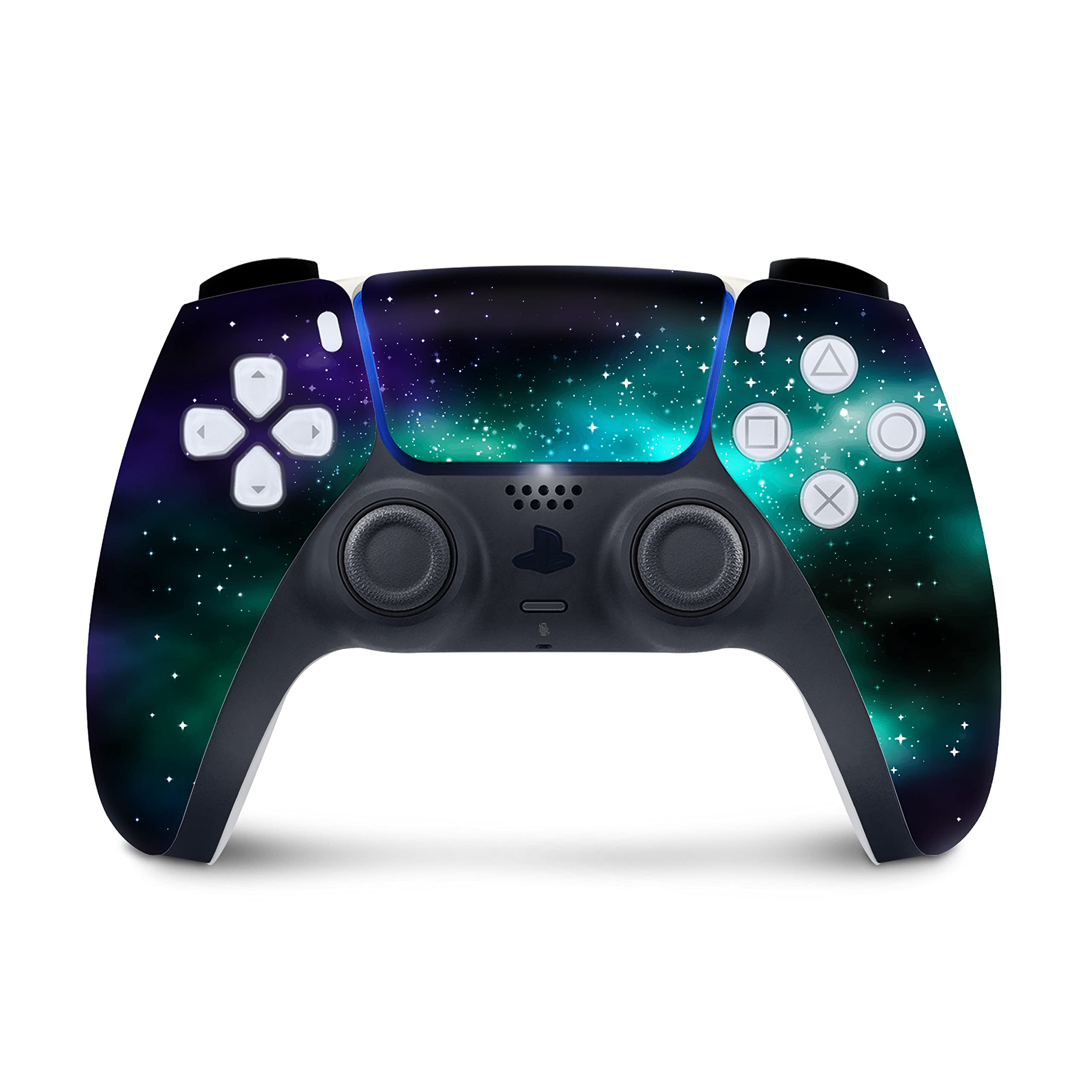 PS5 Galaxy Skin for PlayStation 5 Console and 2 Controllers, MILKY WAY skin Vinyl 3M Decal Stickers Full wrap Cover (Disk Edition)
