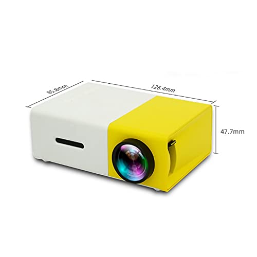 ZYZMH Outdoor Camping Charging Small Mini Portable Home Projector Mobile Phone Connection Dormitory Artifact