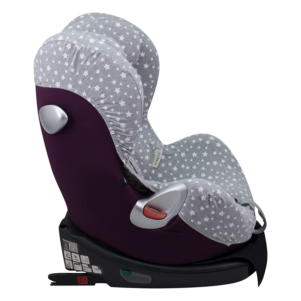 JYOKO Kids Cotton Cover Liner Compatible with Cybex Sirona - M2 I-Size (White Star, SIRONA)