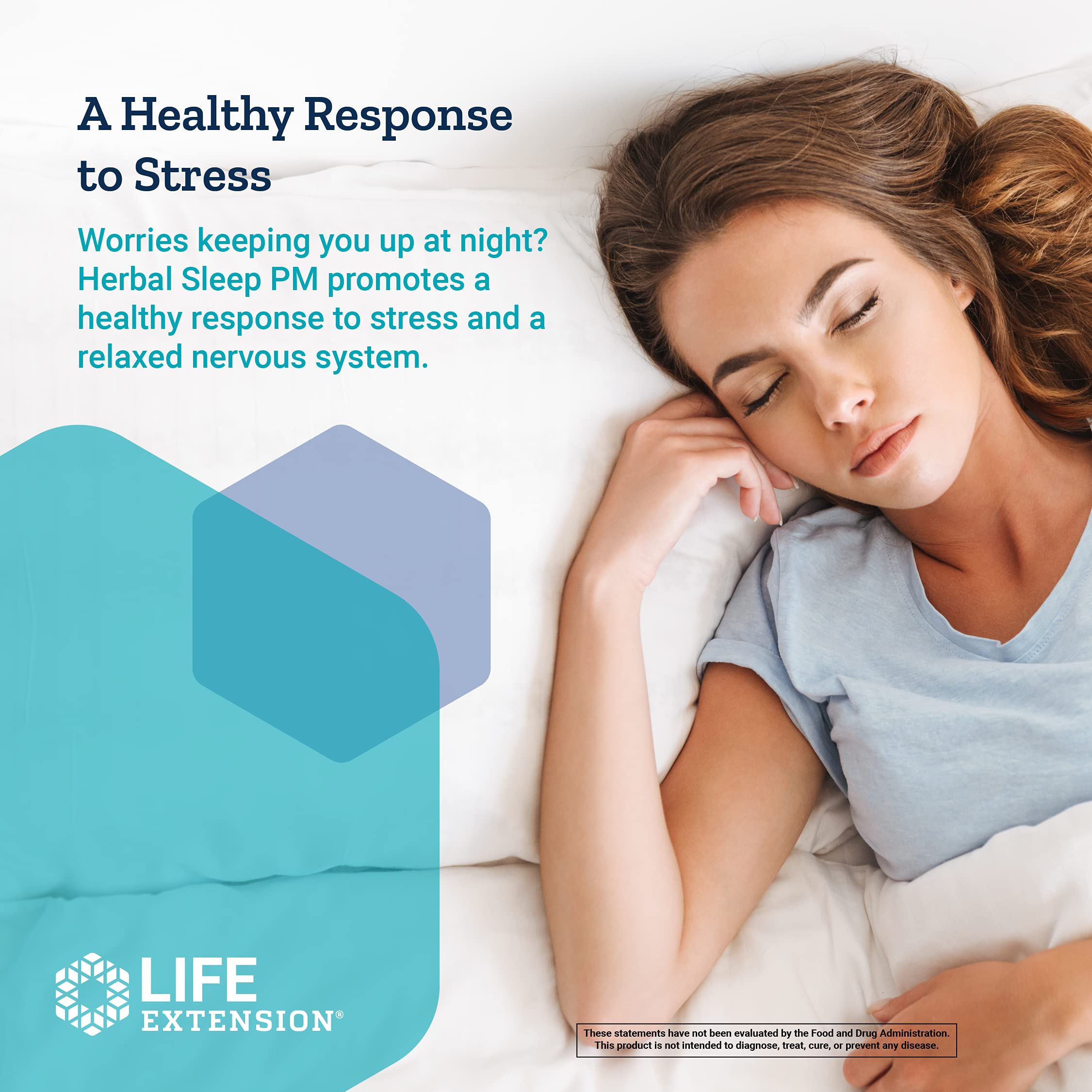 Life Extension Herbal Sleep PM – Natural Sleep Supplement without Melatonin - with Lemon Balm, Honokiol & Chamomile Extracts for Healthy Sleep - Non-GMO, Gluten-Free - 30 Vegetarian Capsules