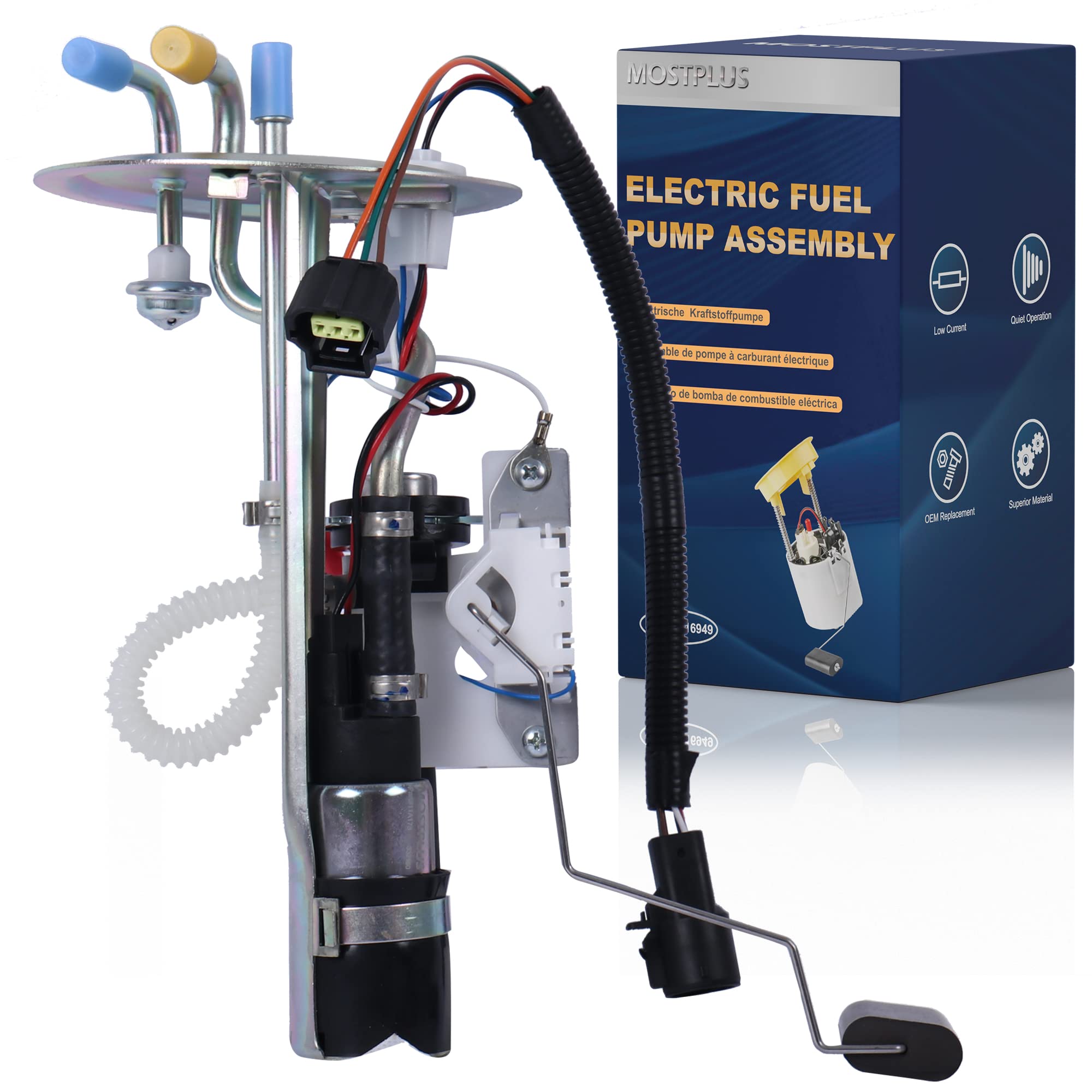 MOSTPLUS Fuel Pump Assembly w/Sending Unit Compatible with 2000 2001 Ford Ranger 2.5L 3.0L 4.0L Mazda B2500 L4 2.5L Replace E2269S(With 112.0" Wheelbase)