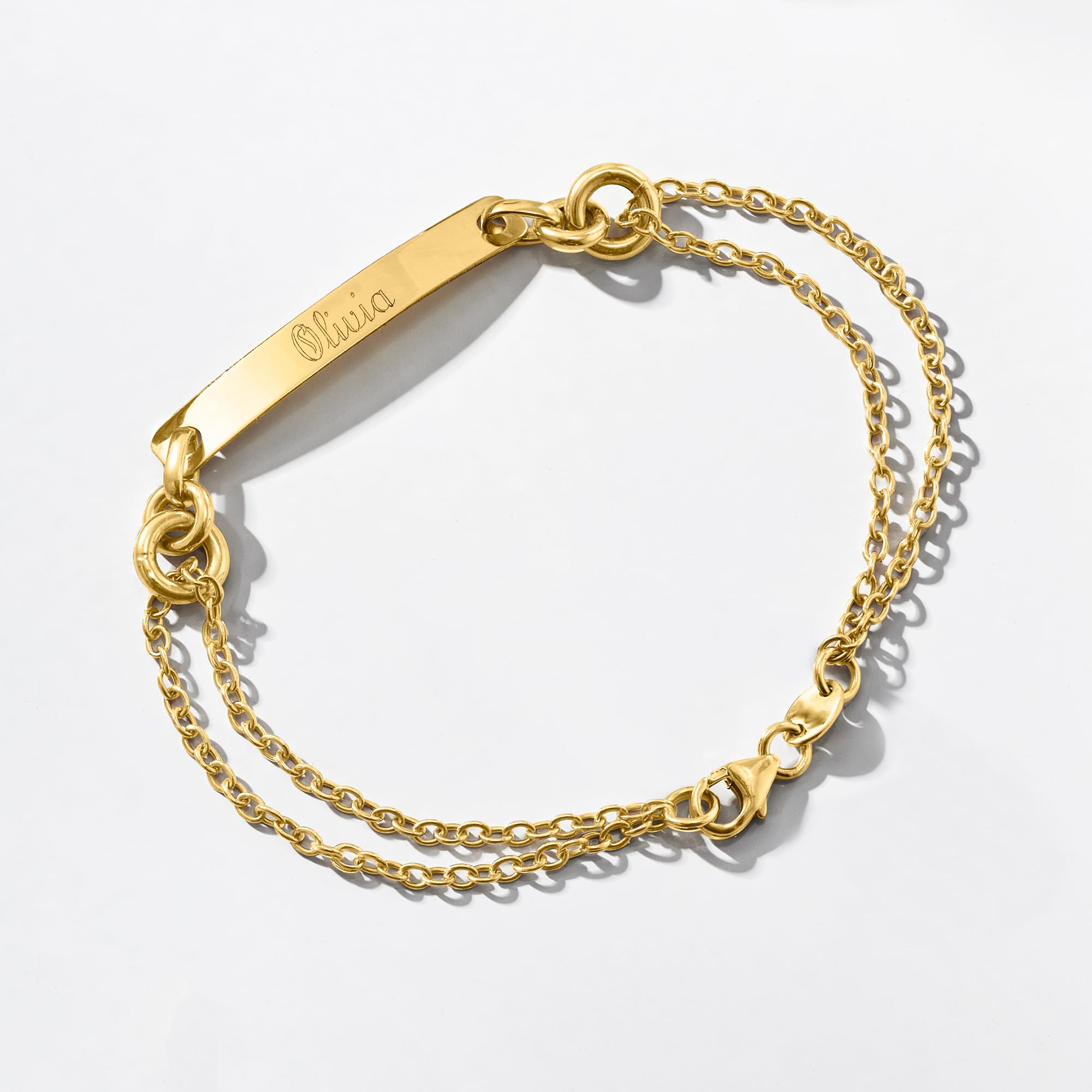 Ross-Simons Name - Italian 14kt Yellow Gold Id Bracelet. 8 inches