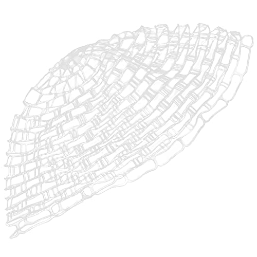 QULIT 47 Inch Clear Rubber Replacement Net Replacement Bag for Fly Fishing Landing Net Fishing Tackles