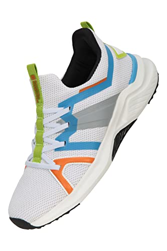Mountain Warehouse Strike Kids Trainers - Outdoors, Boys & Girls White Kids Shoe Size 3 US
