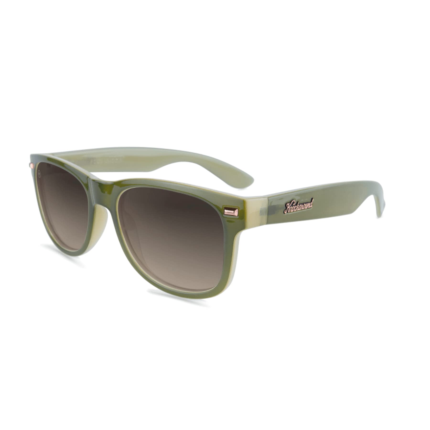 Knockaround Fort Knocks Polarized Sunglasses for Men & Women - Impact Resistant Lenses & Full UV400 Protection (Black on Black)