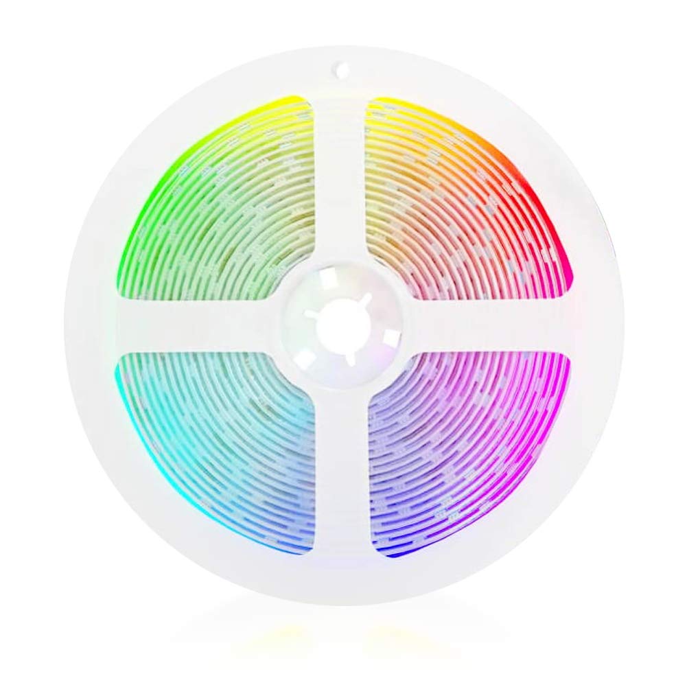 Led Strip Light, 44 keys IR remote DC12V 16.4ft Dimmable Warm Cool White RGB 5050 Color Changing Led Tape Kit Christmas Lights for Bedroom, Cupboard, Wine Cabinet, Xmas, Gift, Staircase