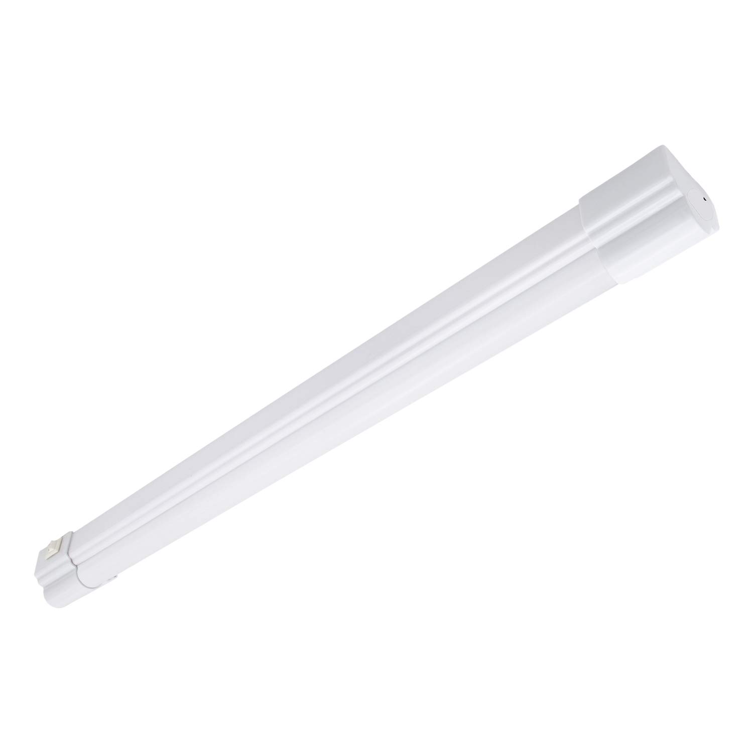 Maxxima 18 inch Linkable LED Under Cabinet Light 900 Lumens Warm White 3000K White, On/Off Switch, Plug in, Energy Star