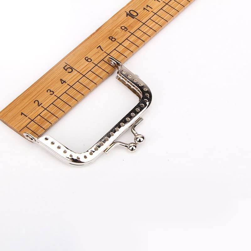 QUUL Square Metal Frame Purse Handle Clutch Bag Handbag Accessories Making Purse Clasp Lock Metal Clasp Bags (Color : D, Size : 6.5cm)
