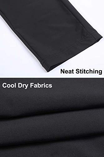 MAGCOMSEN Mens Joggers Sweatpants Zipper Pockets Quick Dry Summer Hiking Pants Open Bottom Lightweight Yoga Pants Gym Pants Running Pants Workout Pants