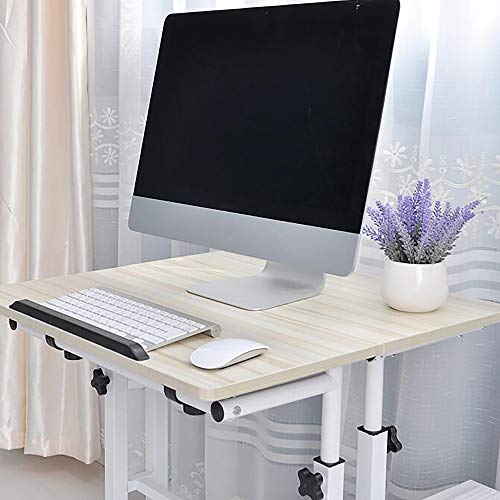 Mind Reader Multipurpose Home Office Computer Desk, Sit and Stand Desk, Workstation Desk, White