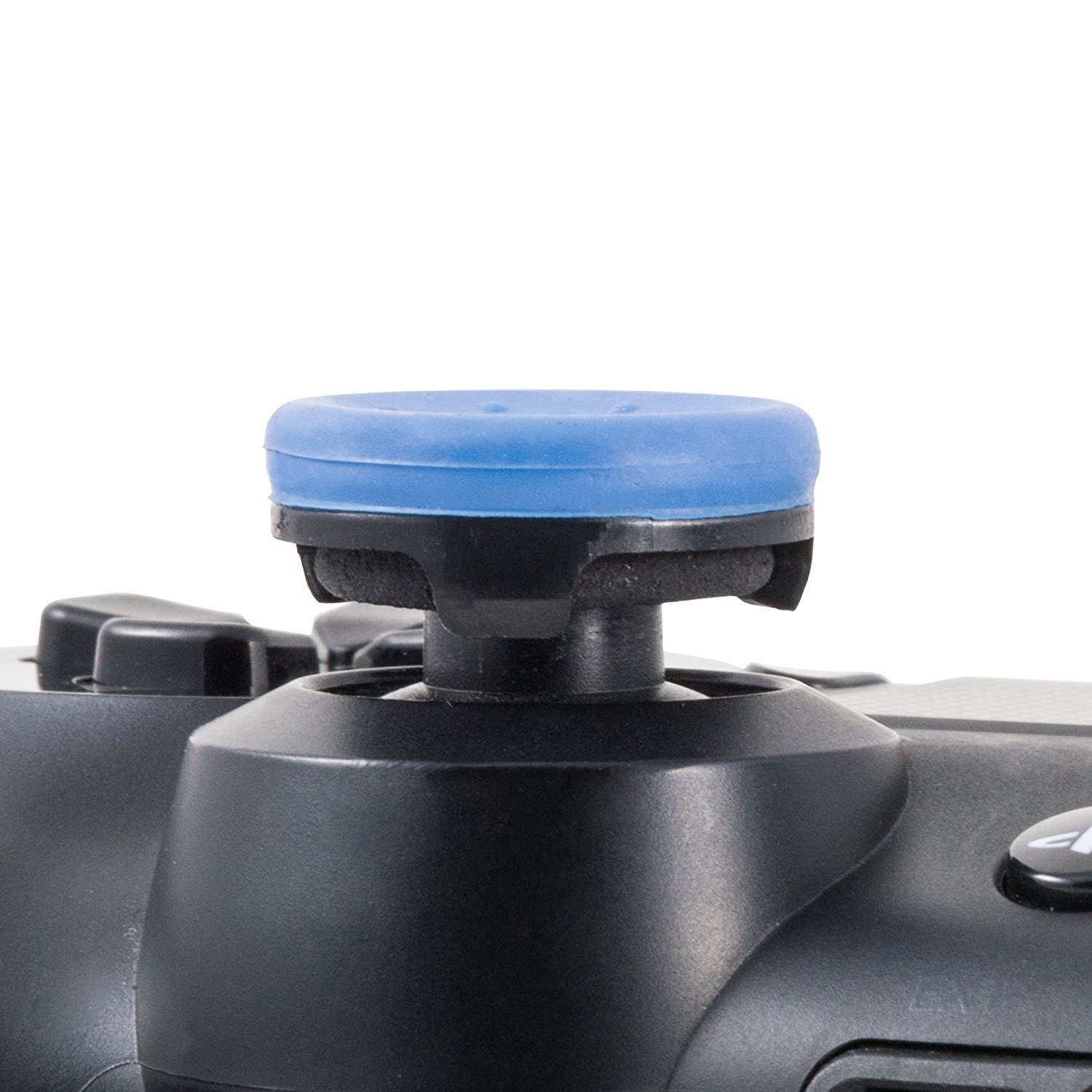 KontrolFreek Alpha for Playstation 4 (PS4) and Playstation 5 (PS5) | Performance Thumbsticks | 2 Low-Rise Concave | Blue