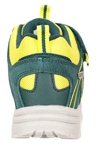 Mountain Warehouse Drift Junior Kids Hiking Boots - Waterproof Shoes Dark Green Kids Shoe Size 13 US