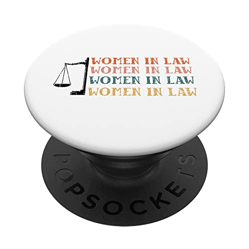 Women In Law Funny Lawyer Attorney Law School Graphic PopSockets Swappable PopGrip