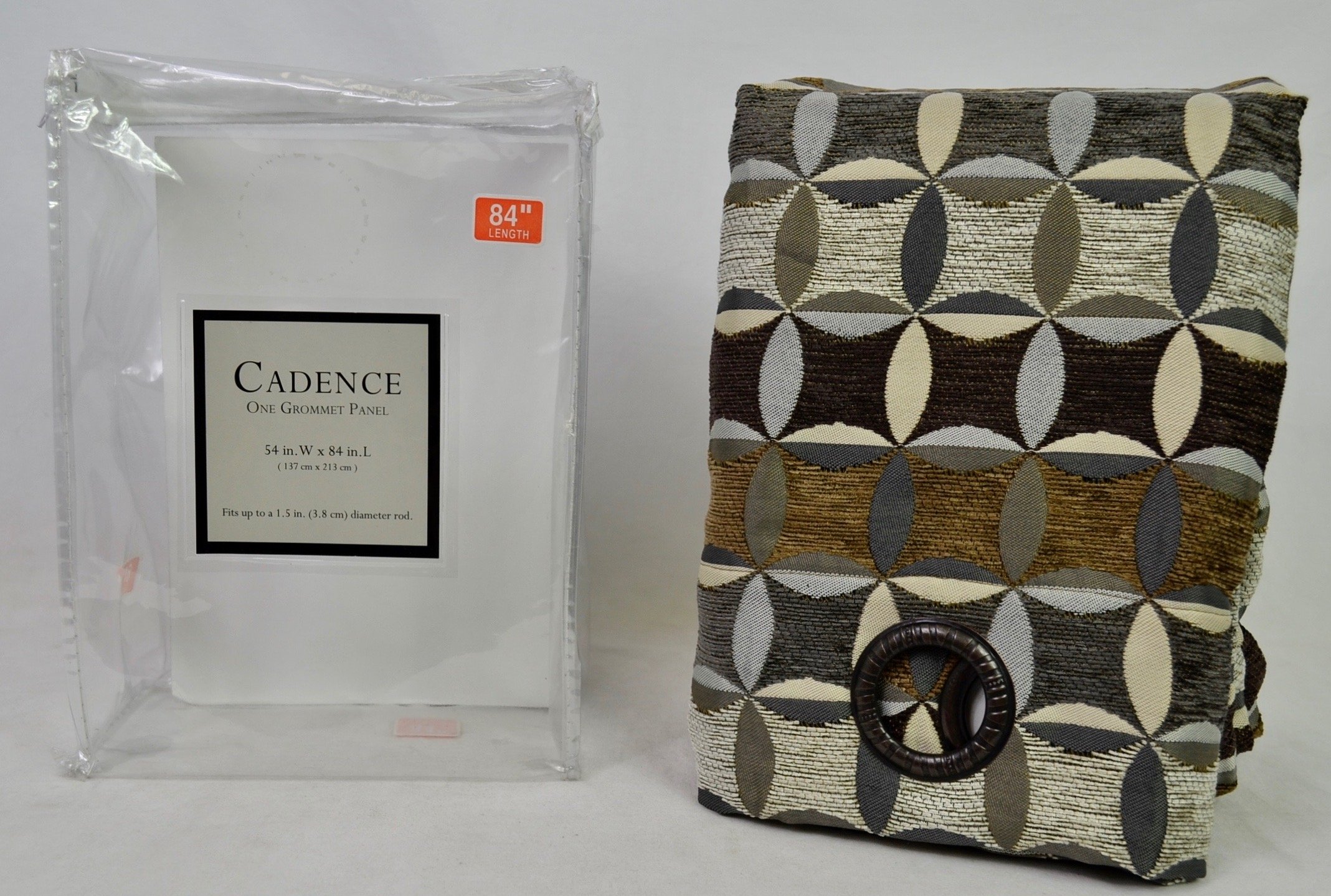 Kensington Home Fashions Cadence Jacquard 84" L, 1 Grommet Window Curtain Panel in Desert
