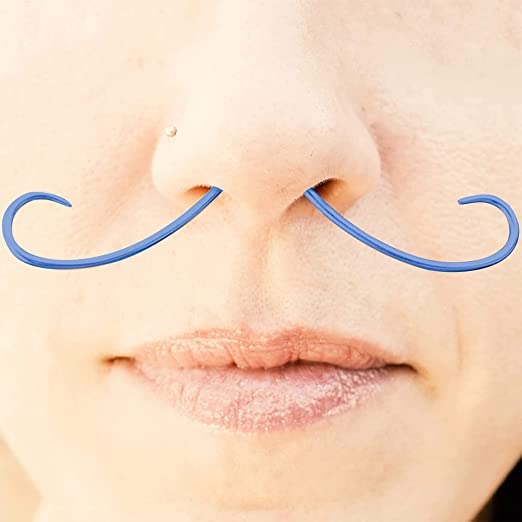 Luxe Modz 14G Septum Piercing Mustache Nose Ring for Women Men Moustache Septum Ring Piercing Jewelry